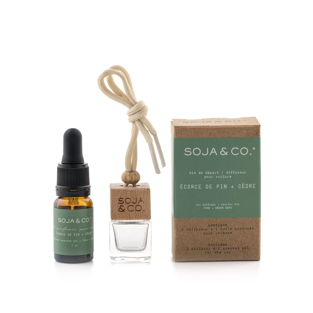 Diffuseur pour voiture | Écorce de pin + Cèdre | SOJA&CO.
