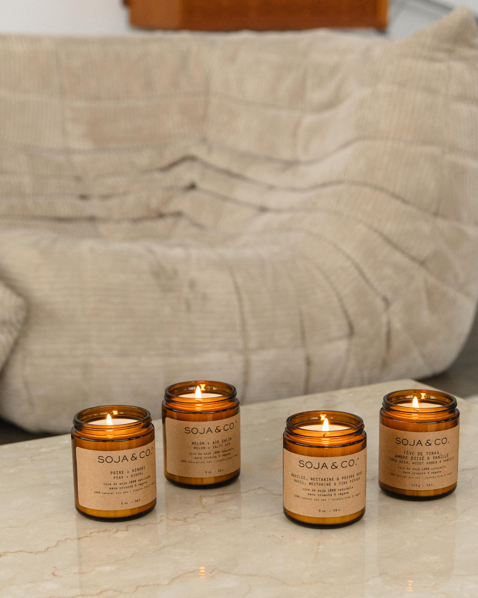 SOJA&CO.® — soy candles and wellness products, handmade in Montreal